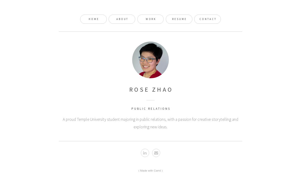 Rose Zhao